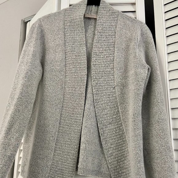 LOFT | Sweaters | Gray Loft Knit Open Sweater Size Xsp | Poshmark